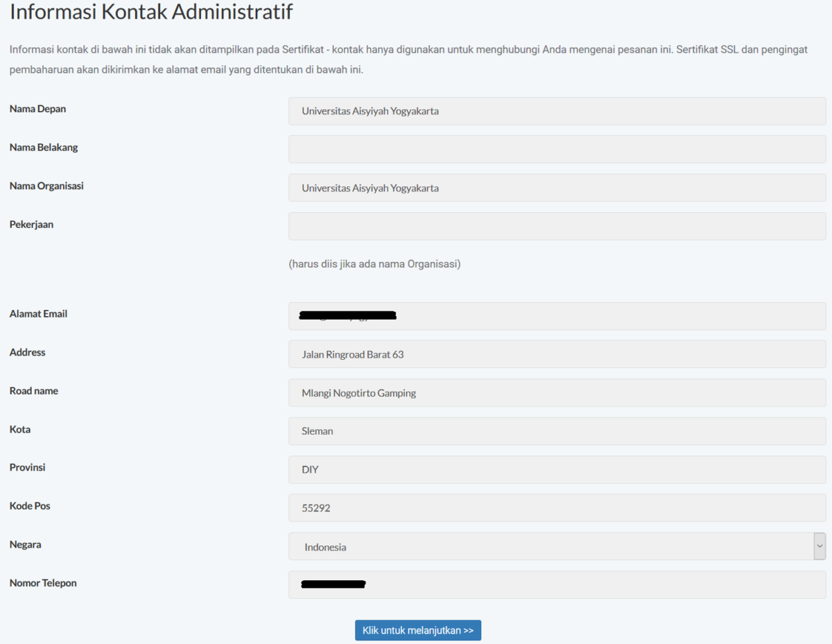 Mengaktifkan SSL (HTTPS) Pada Web Berbasis Apache dan Open SSL – BPTSI Unisa Yogyakarta