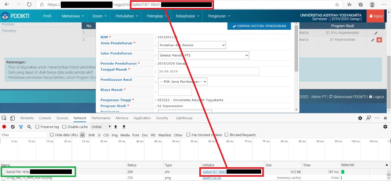 Mengetahui RegPd Mahasiswa di Feeder PDDIKTI – BPTSI Unisa Yogyakarta