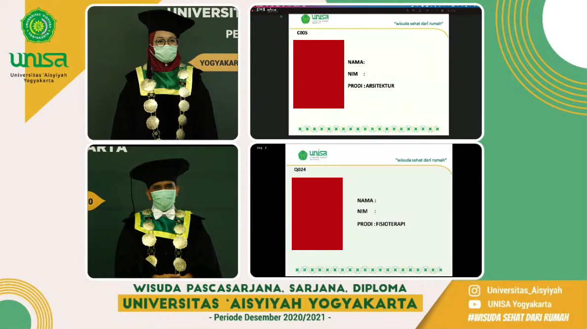 Temu Kembali Ingatan Wisuda dan Mataf Daring UNISA Yogyakarta: Yes, We ...
