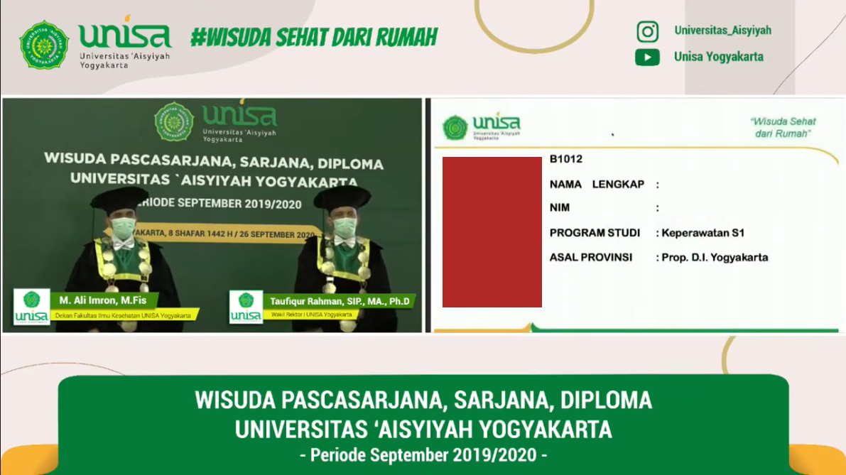Temu Kembali Ingatan Wisuda dan Mataf Daring UNISA Yogyakarta: Yes, We ...